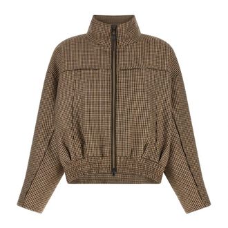 Brunello Cucinelli Prince of Wales Jacke - - Jackets - Damen - Braun - XS
