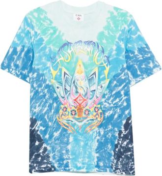 Casablanca Homme, Tops, Bleu, Taille: XL T-shirt &agrave; col rond