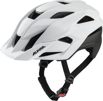 Alpina Alpina Stan MIPS TOCSEN - Smarter & Leichter All-Mountain MIPS Fahrradhelm Mit Sturzsensor & Notrufsystem F&uuml;r Erwachsene, White matt, 56-59 cm
