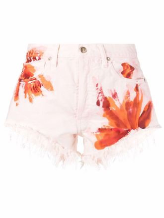 Alanui Desert Island Jeansshorts - Rosa