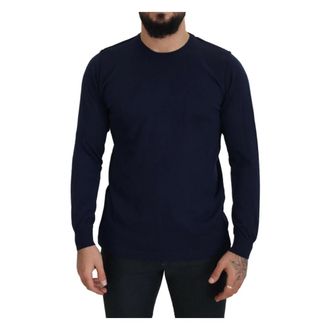 Paolo Pecora Round-Neck Strickwaren - - Knitwear - Herren - Blau - 2XL