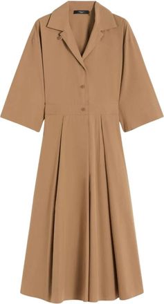 Max Mara Femme, Robes, Brun, Taille: 38 FR Chemisier Midi Dress
