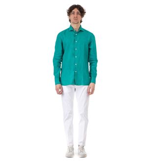 Borriello Homme, Chemises, Vert, Taille: 2XL Casual Chemises