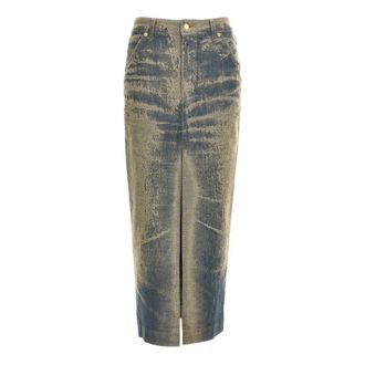 Darkpark Erika Skirt - - Skirts - Damen - Blau - W26