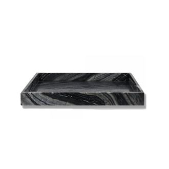 Mette Ditmer Marble Deco Tray, Large, W30 x L40 x H4 cm, Black/Grey
