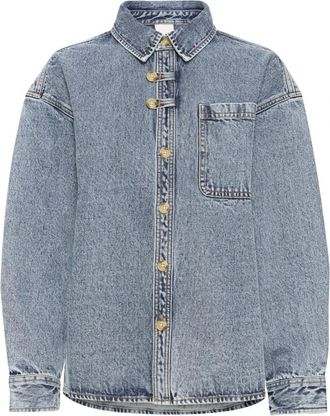 Ichi Ichi, Femme, Blouses et Chemises, Bleu, Taille: 44 FR Denim Chemises