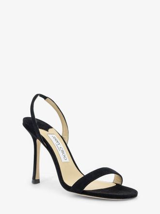 Jimmy Choo London Womens Sandals Jenn 100 Suede Black