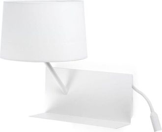 Faro Barcelona Faro Handy - 1 Licht Innenwandleuchte Leselampe Wei&szlig;, E27