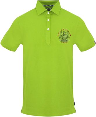Aquascutum Poloshirt f&uuml;r Herren, Logo, kurz&auml;rmlig (Limone)
