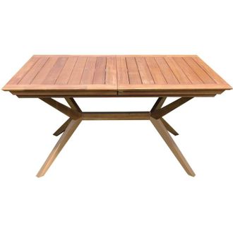 Milani Home Milani Home - Garten Ausziehtisch aus Holz 150/200x90 cm f&uuml;r 6/8 Personen