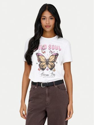 Only T-Shirt Lucy 15366031 Wei&szlig; Loose Fit