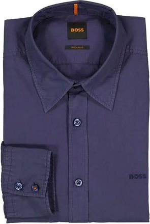 Boss Orange by Hugo Boss BOSS Orange Herren Hemd blau Baumwolle