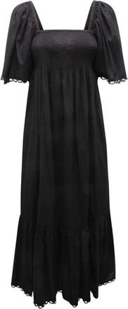 Emma & Gaia Femme, Robes, Noir, Taille: 38 FR Abito Wo Cotton Dress
