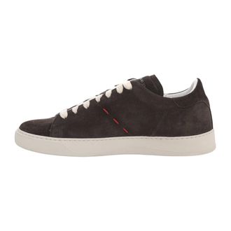 Kiton Homme, Chaussures, Brun, Taille: 42 EU Baskets en daim &agrave; lacets