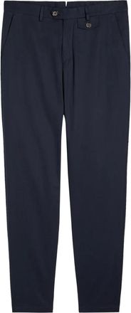 Oliver Spencer pantalon &eacute;vas&eacute; &agrave; boutonni&egrave;re - Bleu