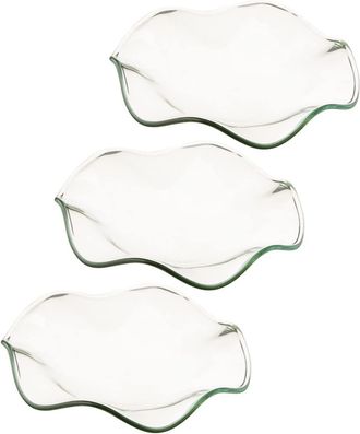 Valiclud 3 Stück Ersatzschalen aus Klarem Glas für Ölwärmer und Wachswärmer Aromatherapie Öl Schmelzschalen Hitzebeständige Glasschalen für Duftlampen und Kerz