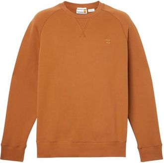 Timberland Sweat-shirt pour homme &agrave; col rond avec int&eacute;rieur bross&eacute; Exeter River noir Code TB0A2BNKX65, Marron br&ucirc;l&eacute;, XXL