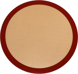 Soimiss Silikon Backmatte Rund Hitzebeständig Antihaftbeschichtet Wiederverwendbar Geeignet für Airfryer Ofen Grill Backzubehör für Gemüse Pizza Steak Vielsei