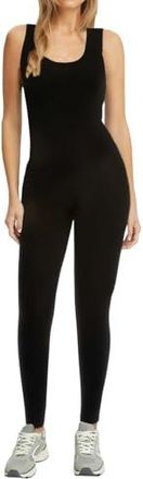 Generic Combinaison d&eacute;bardeur amincissante pour femme, combinaison compl&egrave;te pour entra&icirc;nement et yoga, Noir, XL