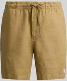 Polo Ralph Lauren Leinenshorts mit Tunnelzugbund und Logo Stitching