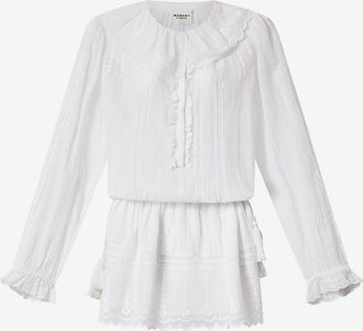 Isabel Marant Robe Lenora - Femme - Blanc - Taille34 - Marant &Eacute;toile