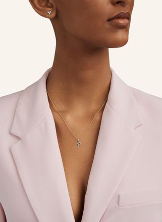 Cada Cada Kette Tiny Diamond Letter P rosegold