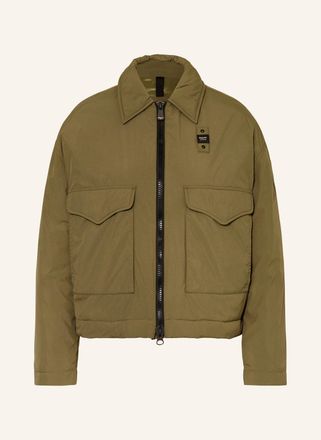 Blauer Blouson Clarence gruen