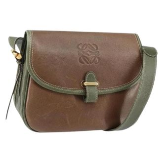Loewe Pre-owned Leder-Umh&auml;ngetasche - - Pre-owned - Damen - Braun - ONE SIZE