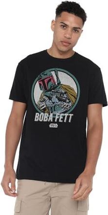 Star Wars T-Shirt r&eacute;tro Boba pour Homme, Noir (Noir Noir), XXL UK