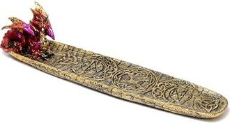 Puckator R&auml;ucherst&auml;bchenhalter Aschef&auml;nger - Drache Mystische Symbole verzauberter Albtraum