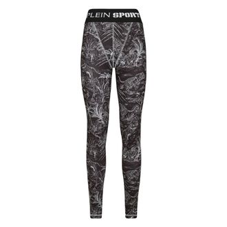 Plein Sport Femme, Pantalons, Noir, Taille: 36 FR Sport Leggings