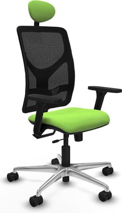 Piqueras y Crespo B&uuml;rostuhl mit 24-Stunden-Nutzungszertifikat, mit 3D-Armen, h&ouml;henverstellbare Lendenwirbelst&uuml;tze und festes Kopfteil, ausgestattet mit Syncro/Traslack.