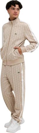 Lacoste Homme, Sport, Beige, Taille: XL Paris Jacquard Trainingspak