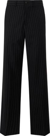 Philipp Plein Homme, Pantalons, Noir, Taille: S Loose Fit Pantalons Pinstripe