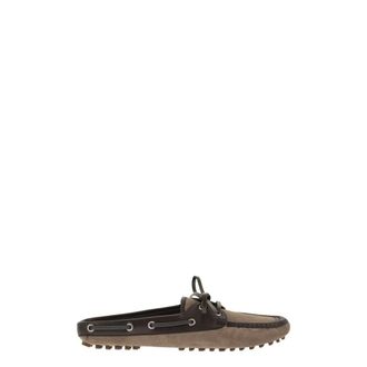Brunello Cucinelli Femme, Chaussures, Brun, Taille: 37 1/2 EU Sabot Moccasin