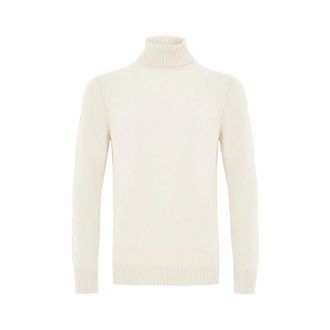 Gran Sasso Woll-Rollkragenpullover - - Knitwear - Herren - Wei&szlig; - 2XL