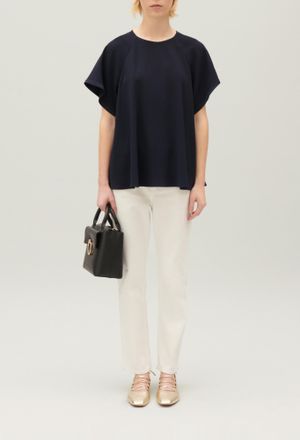 Claudie Pierlot Top marine manches courtes