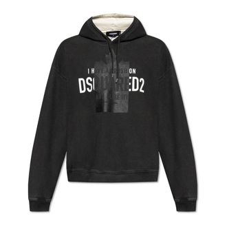 Dsquared2 Herren, Sweatshirts & Hoodies, Schwarzk, SGröße