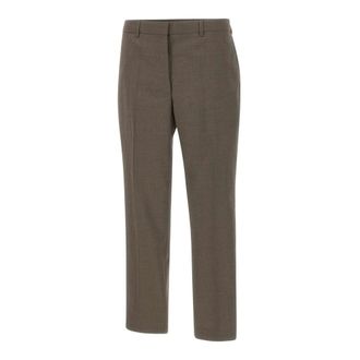 Filippa K Femme, Pantalons, Brun, Taille: 40 FR Emma Cropped Cool Wool Pantalons
