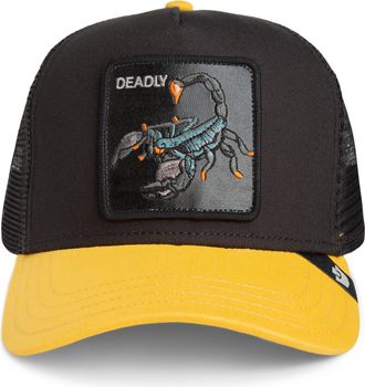 Goorin Brothers Kinder Trucker Cap Deadly Mini Void Beam Schwarz Gelb, Size:OneSize