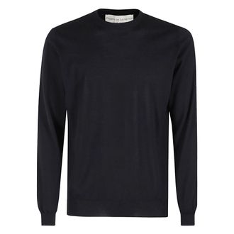 FILIPPO DE LAURENTIIS Maglia Girocollo Merino - - Knitwear - Herren - Blau - M