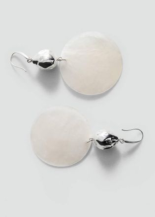 Mango Muschel-Ohrh&auml;nger silber - Damen - Einheitsgr&ouml;&szlig;e - MANGO