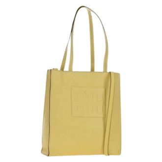 Miu Miu Pre-owned Shoulder Bag - - Pre-owned - Damen - Gelb - ONE SIZE