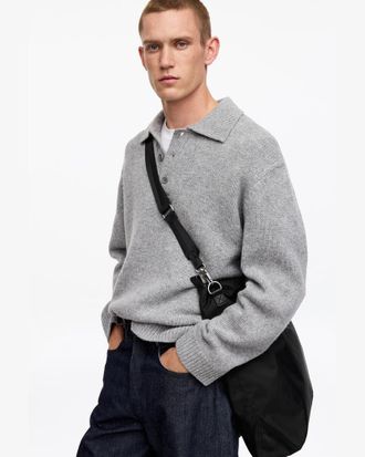 Arket Tragetasche Aus Nylon Und Leder -Schwarz