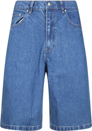 Arte Homme, Shorts, Bleu, Taille: W32 Round Pocket Denim Short