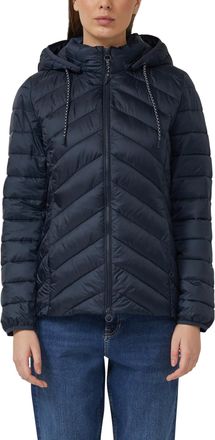 s.Oliver Gesteppte Jacke mit abnehmbarer Kapuze im Slim Fit