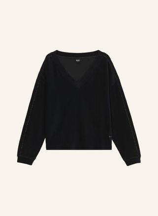 HUGO BOSS Loungewear Oberteil Velvet_Sweatshirt Vn schwarz
