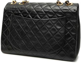 Chanel Hobo Bags - Maxi XL Classic Lambskin Single Flap - Gr. unisize - in Schwarz - f&uuml;r Damen