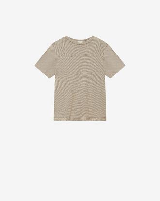 Isabel Marant Tee Shirt Zewel - Femme - Noir-beige - Taille XS - Marant &Eacute;toile