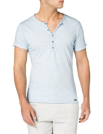 Key Largo Herren Lemonade Button T-Shirt, Sky Blue (1215), 3XL